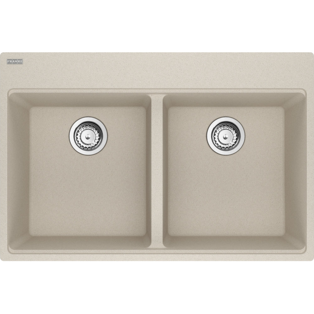 FRANKE MAG6201515 MARIS TM GRN DBL 36CAB WITH STRAINER BASKET GRANITE ...